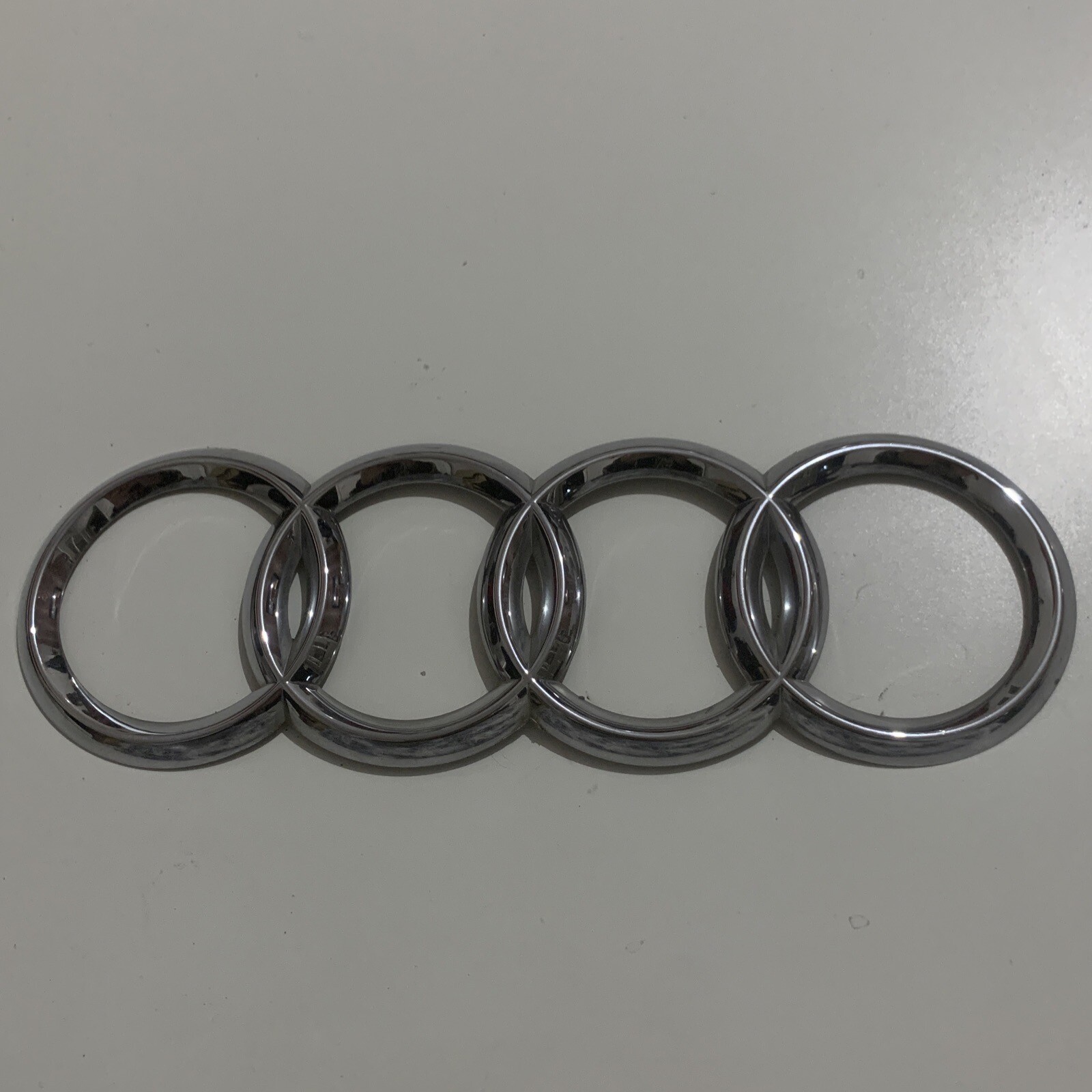 AUDI A6 C6 2004-2011 REAR TAILGATE BOOTLID RING EMBLEM BADGE CHROME ...