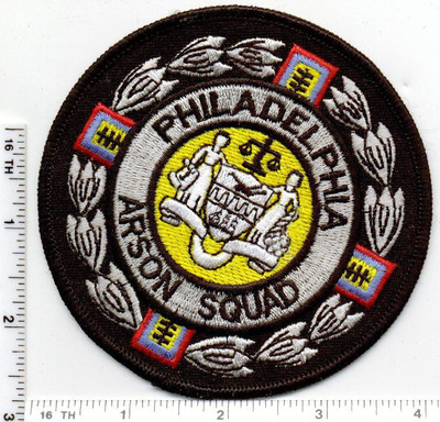 Philadelphia Police (Pennsylvania) 1st Issue Arson Squad Shoulder Patch ...