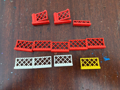Lego Garden Fences / Gates Red / White / Yellow | eBay UK