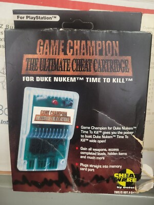 Game Champion the Ultimate Cheat Cartridge for Duke Nukem Time to Kill ...