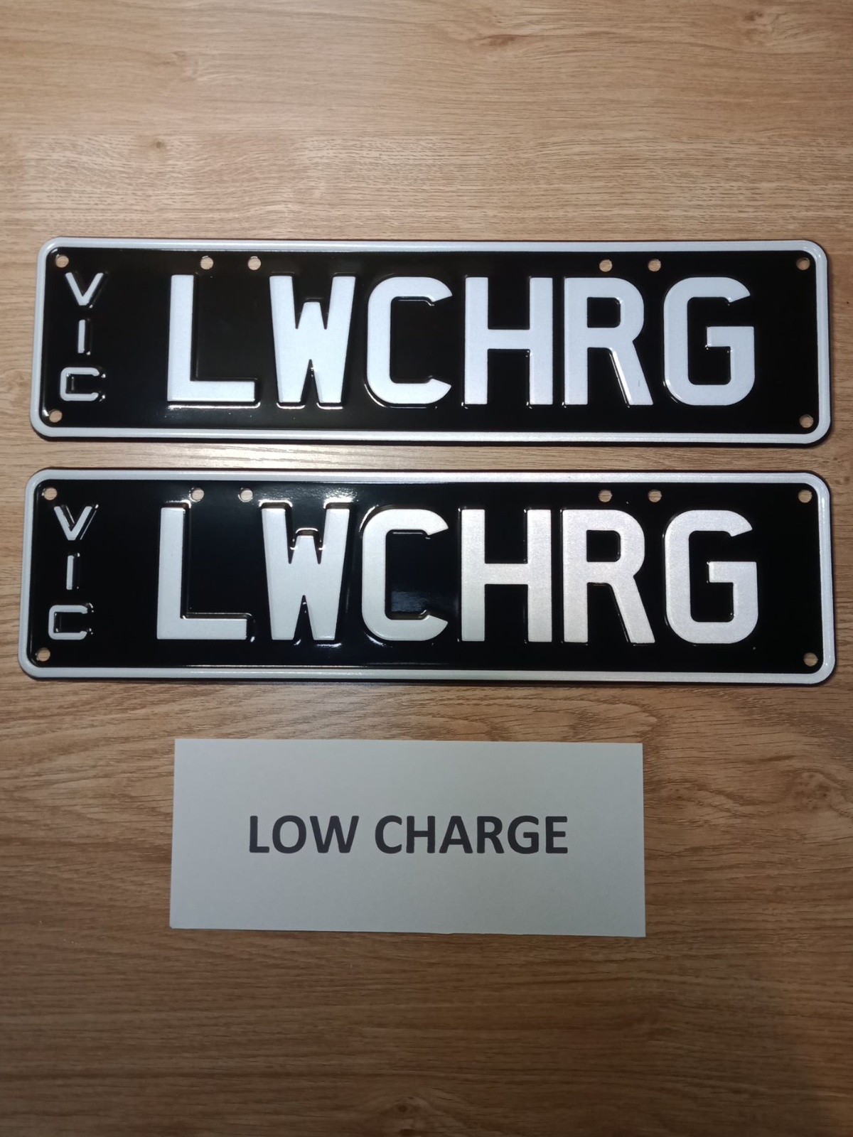 Personalised Slimline Custom Number Plates - LWCHRG (Low Charge) | eBay ...