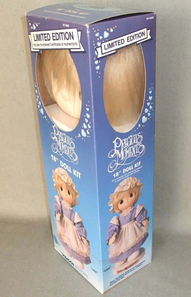 Vintage Precious Moments LIZZIE 18" Doll Kit Limit Ed. 1985 Paragon ...