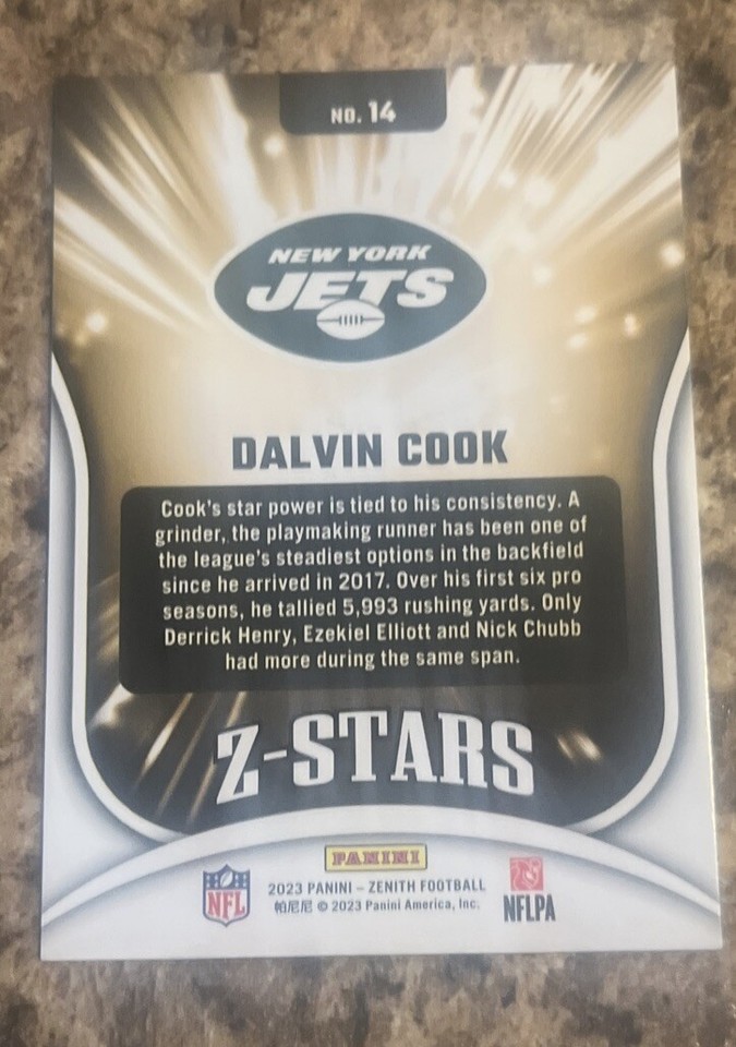 2023 Zenith Dalvin Cook Z-Stars #14 Jets | eBay