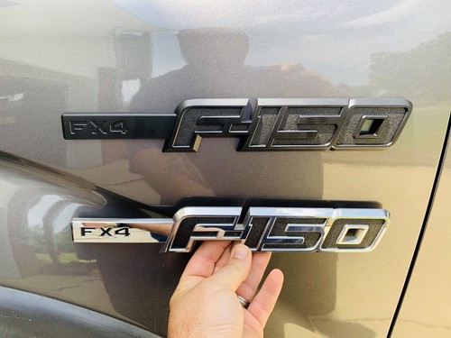 2009 Thru 2014 F-150 OEM Genuine Ford Parts Red Fx4 Fender Emblem Set ...