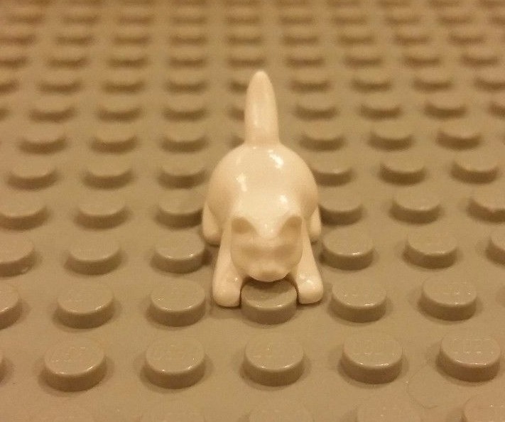 Lego NEW Friends Animal WHITE KITTEN -Boy/Girl Minifig Pet Farm Cat ...