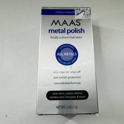 Maas French Lavender All Metal Polish 2 oz Tube Superstrong Tarnish ...
