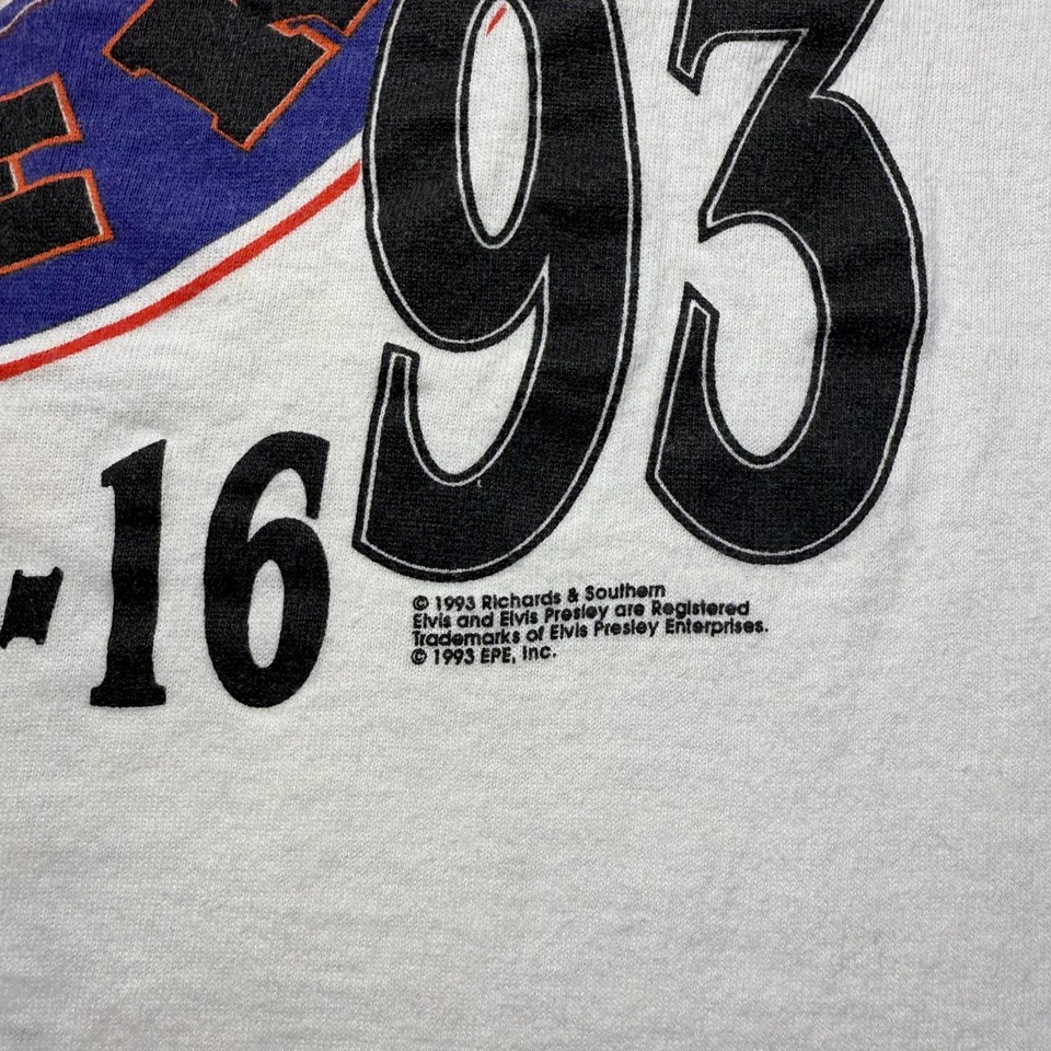 Vintage 1993 Elvis Presley Week Graceland Memorial Graphic Shirt USA ...