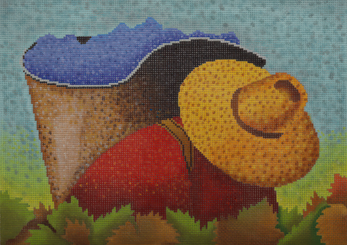 Needlepoint Handpainted Cooper Oaks Early Morning Harvest 14x10 | eBay