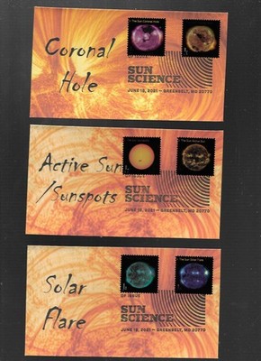 US FDC FIRST DAY COVERS SUN SCIENCE 2021 SET OF 5 COMBO | eBay