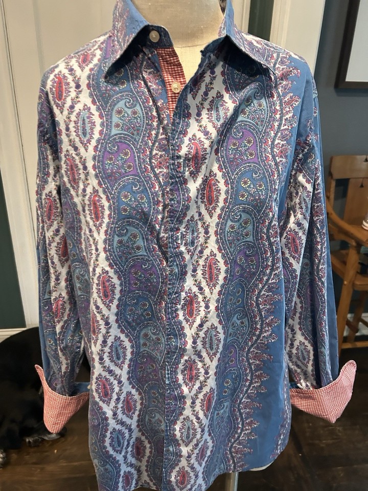 Robert graham Paisley M Long Sleeve | eBay
