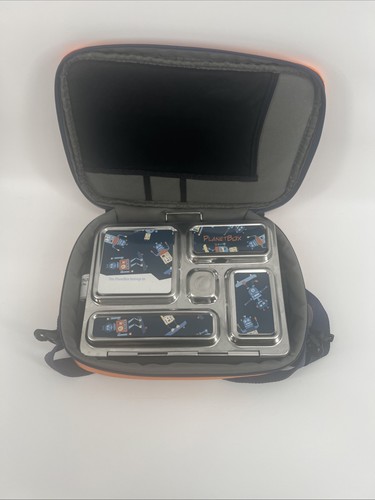 PlanetBox Rover Stainless Steel Robot Lunch Box Carrying Case Potter ...