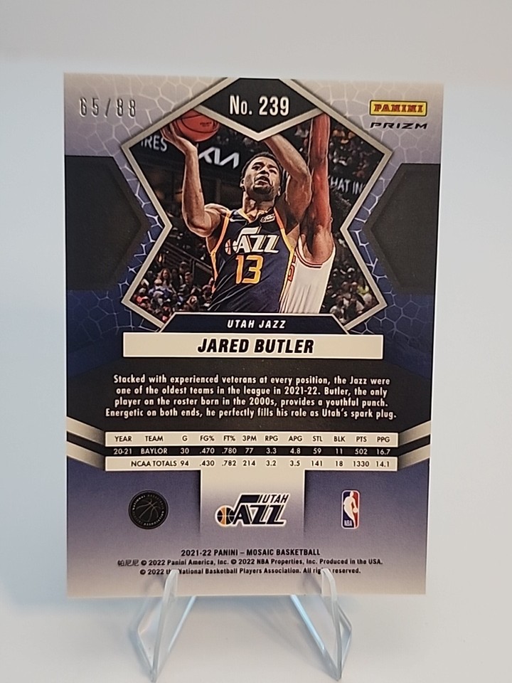 JARED BUTLER 2021-22 MOSAIC ROOKIE RED YELLOW CHOICE FUSION RC /88 | eBay