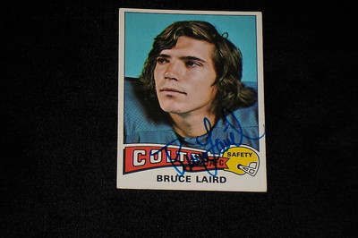 BRUCE LAIRD 1975 TOPPS SIGNED AUTOGRAPHED CARD #329 COLTS | eBay