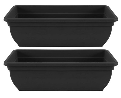 Trough Plant Pot Long Plastic Planter Outdoor Garden Window Herb Flower ...