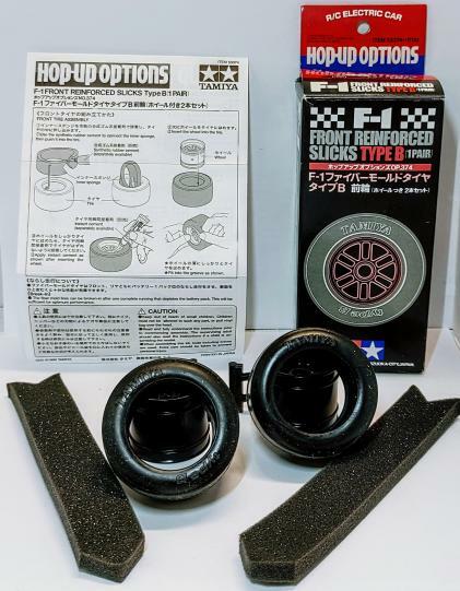 Tamiya F103 F1 Hop-UP Type B Front reinforced slicks with Rims Part ...