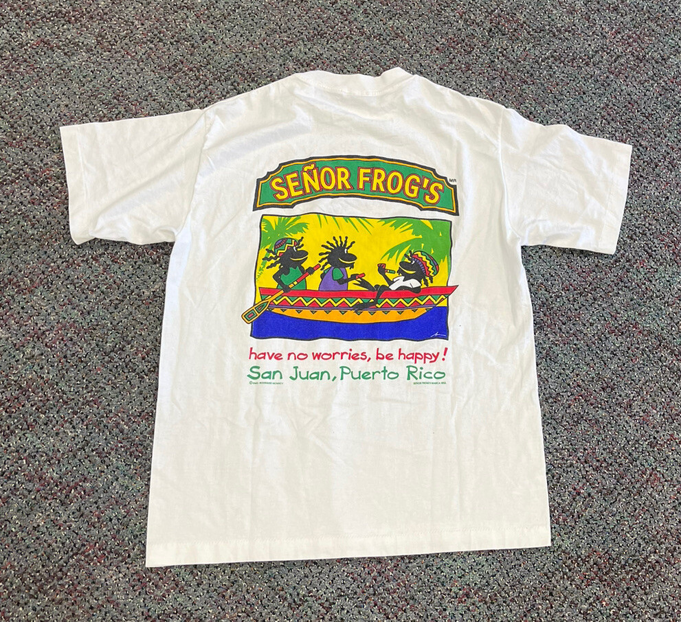 vintage senor frogs san juan Puerto Rico size large w… - Gem
