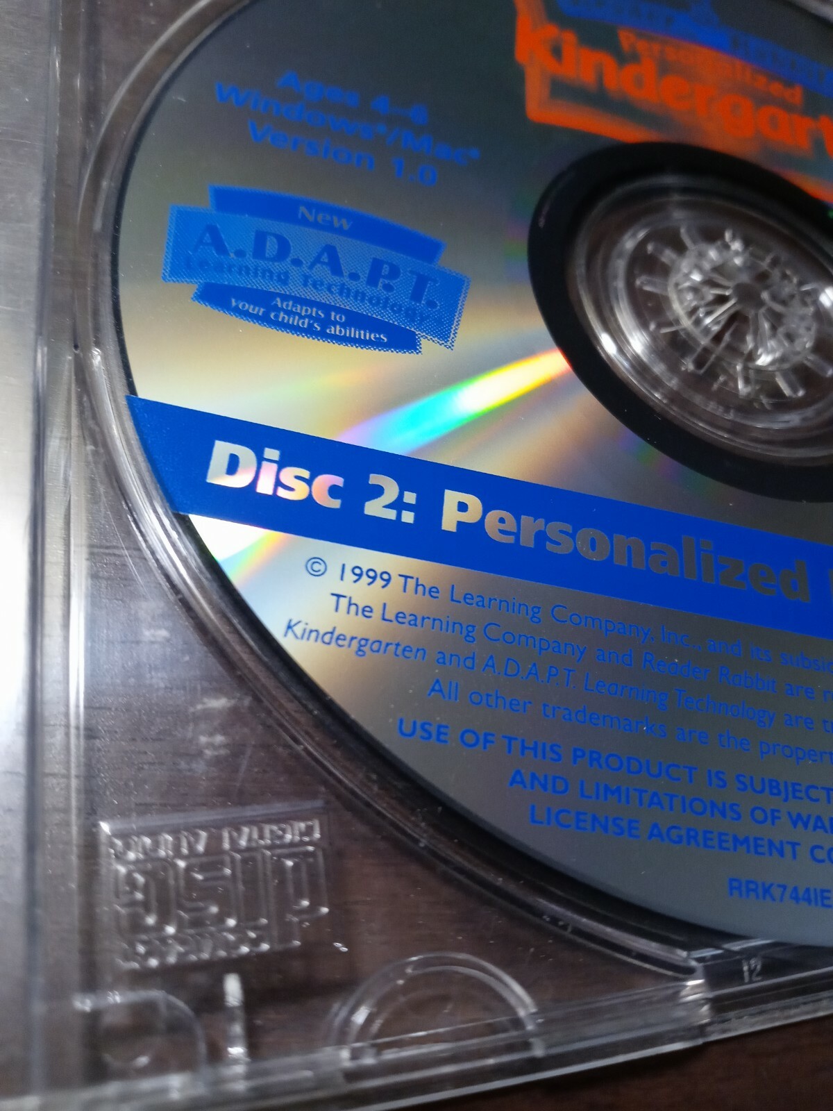 Reader Rabbit Personalized Kindergarten Disc 2 PC cd ROM 798936822062| eBay