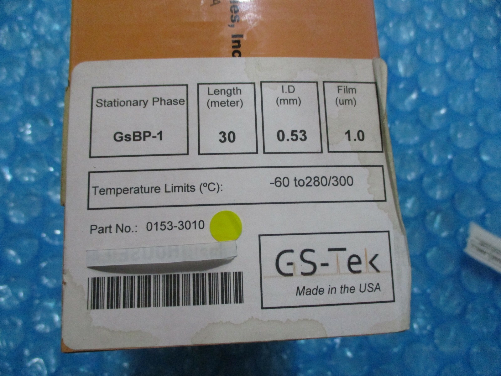 GS-Tek 0153-3010 GsBP-1 30m x 0.53mm x 1.0µm | eBay