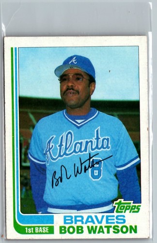 1982 TOPPS TRADED BOB WATSON ATLANTA BRAVES #125T | eBay