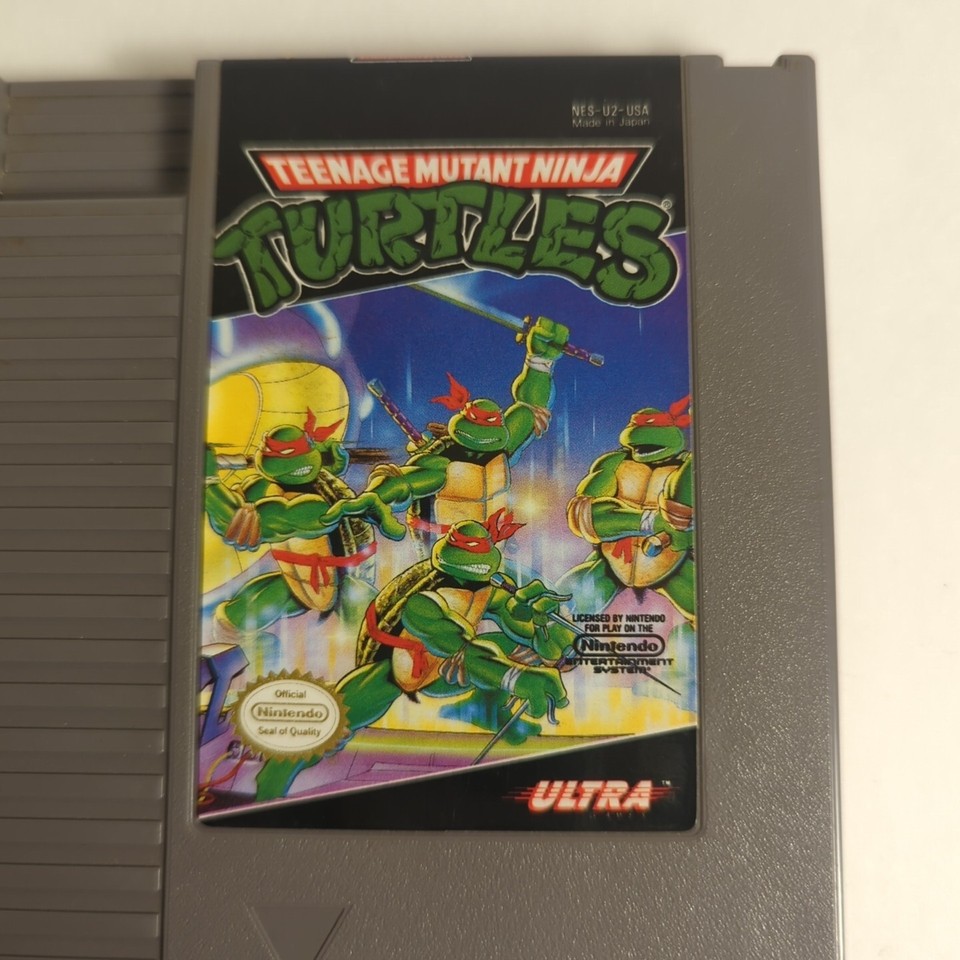 Teenage Mutant Ninja Turtles Nintendo NES 1989 Ultra Video Game w/ Box ...