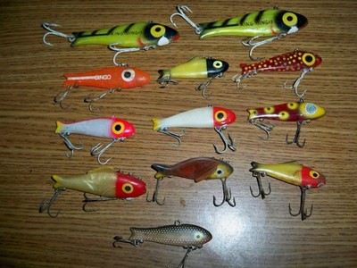 VINTAGE BINGO ? LURE GROUP - VINTAGE TEXAS LURES - UNKNOWN LURES - 12 ...