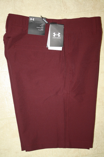 UNDER ARMOUR Men's UA STORM 10" Golf Shorts NWT Maroon SIZE: 32 | eBay