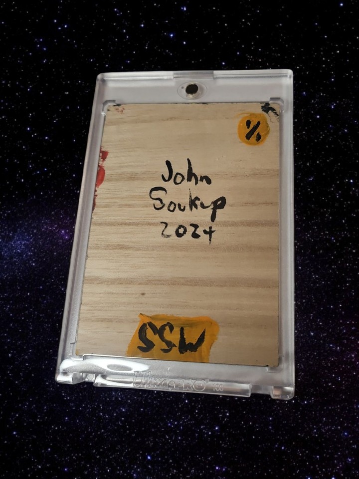 🔥Star Wars 1/1 Wood Sketch Card John Soukup Revenge of the Boba Fett ...