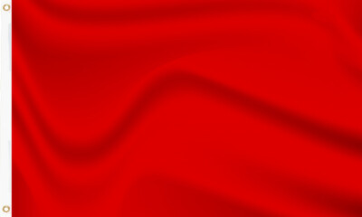 PLAIN RED FLAG LARGE 5 x 3 FT Socialist Protest Custom Print Own Design ...