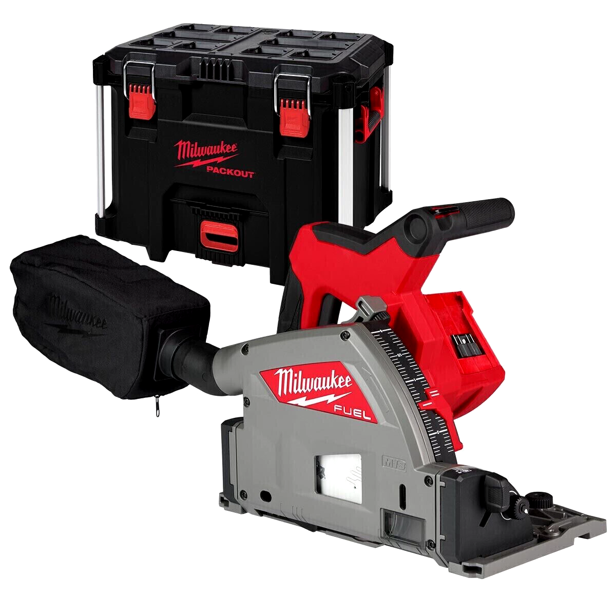 Milwaukee M18FPS55-0P M18 FUEL 165mm Plunge Saw with PACKOUT Tool Box ...