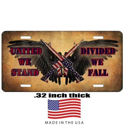 2nd Amendment United we stand aluminum vanity license plate car truck ...