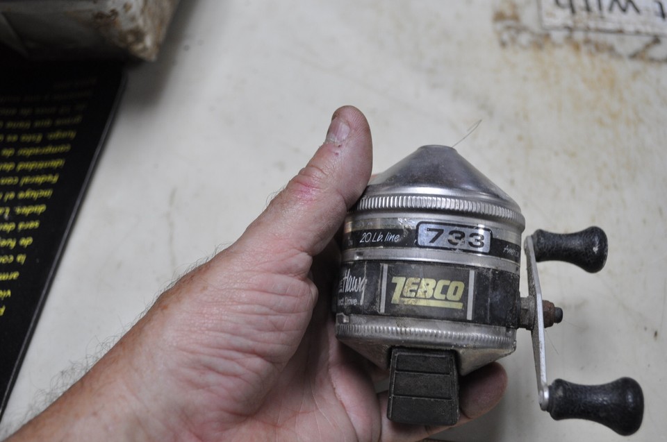Zebco The Hawg 733 Direct Drive Made In USA Heavy Duty Fishing Reel ...