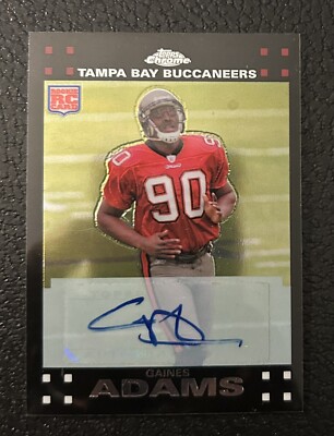 Gaines Adams 2007 Topps Chrome Football Rookie Autographs #TC229 | eBay