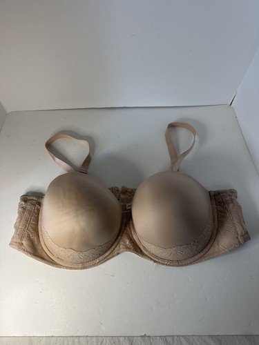 Torrid Curves 46DD beige bra underwire strapless | eBay