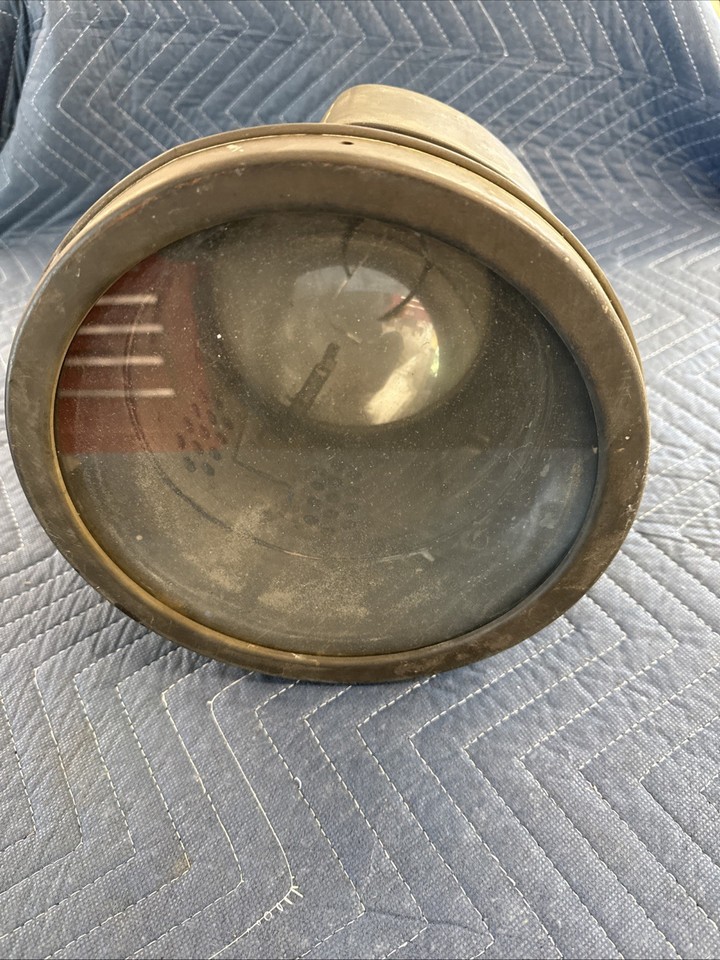 Antique 10 Inch Solar Brass Badger Brass Headlamp Pierce Arrow Cadillac ...