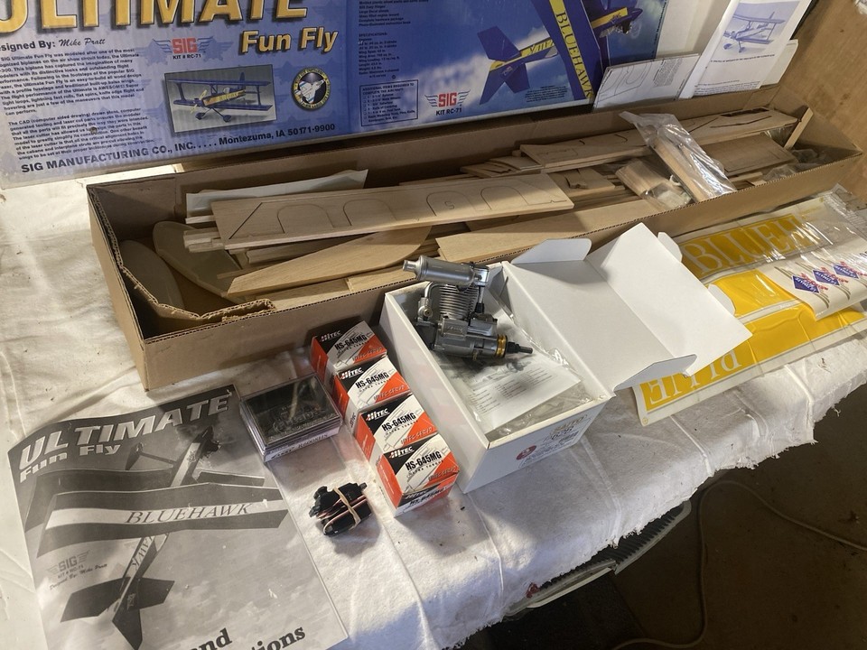 SIG Ultimate Fun Fly Biplane RC Airplane Kit - New in Box | eBay