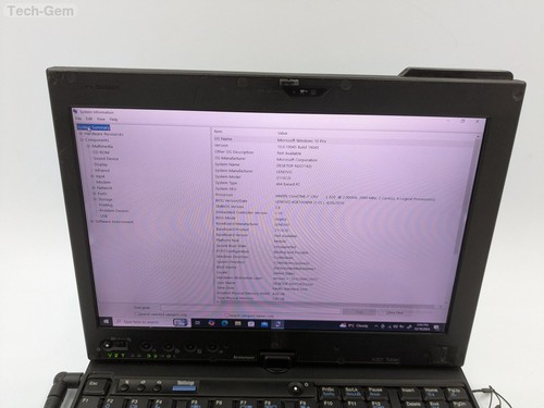 Lenovo ThinkPad X201 Tablet 12.1" i7-L620, 4GB RAM, 500GB HDD, Win 10 ...