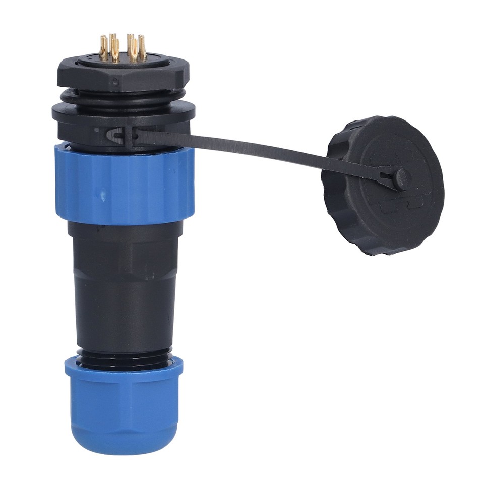 250V 5A SP20 Aviation Plug Socket IP68 Waterproof Connector Rear Nut ...