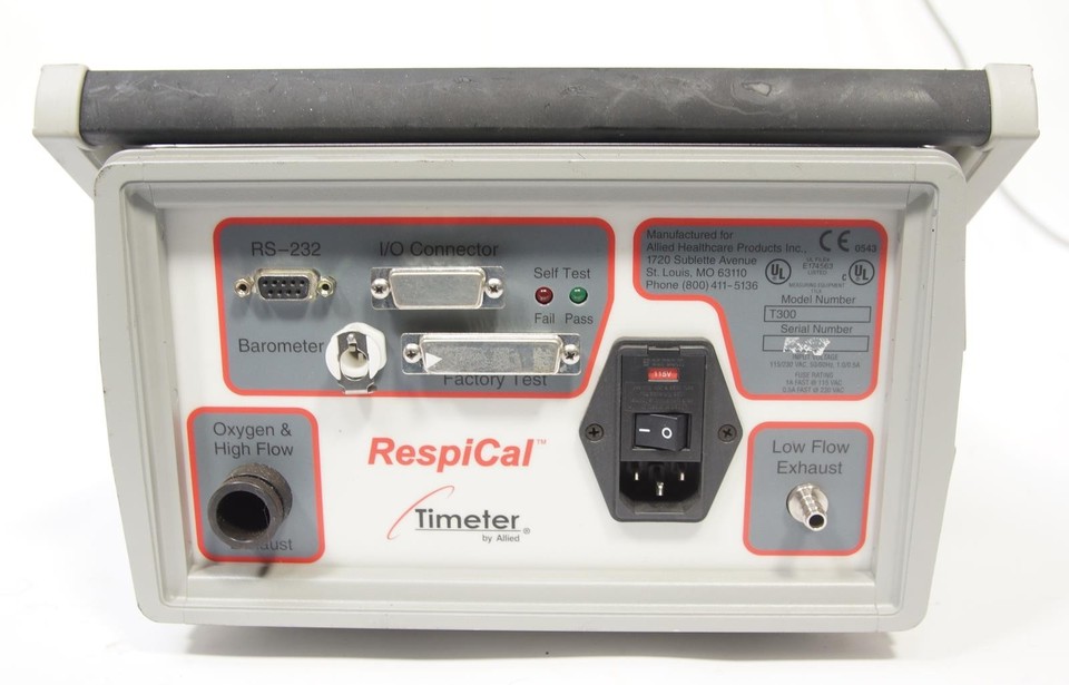 Allied Timeter Respical T300 Ventilator Tester | eBay