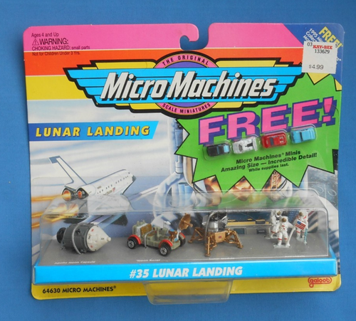 Micro Machines #35 Lunar Landing w/ Minis 64630 Galoob Vintage 1994 New ...