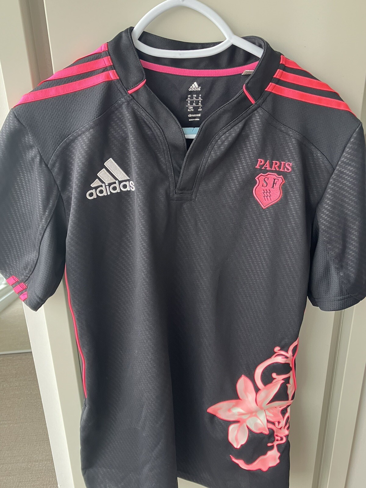 STADE FRANCAIS PARIS RUGBY JERSEY SHIRT adidas ORIGINAL Top14 France ...