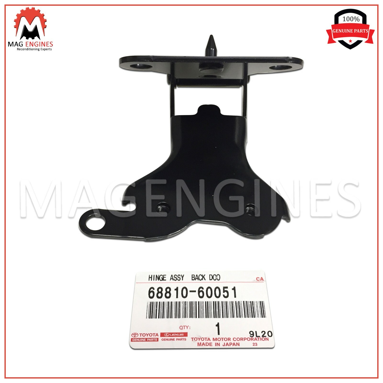 68810-60051 GENUINE OEM HINGE ASSY, BACK DOOR, RH 6881060051 | eBay