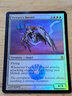 Victory's Herald - Foil - Mirridon Besieged - MTG NM | eBay Australia