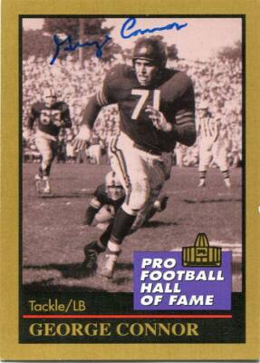 1991 Enor Hall of Fame GEORGE CONNOR Hand Signed Autograph - BEARS (D ...