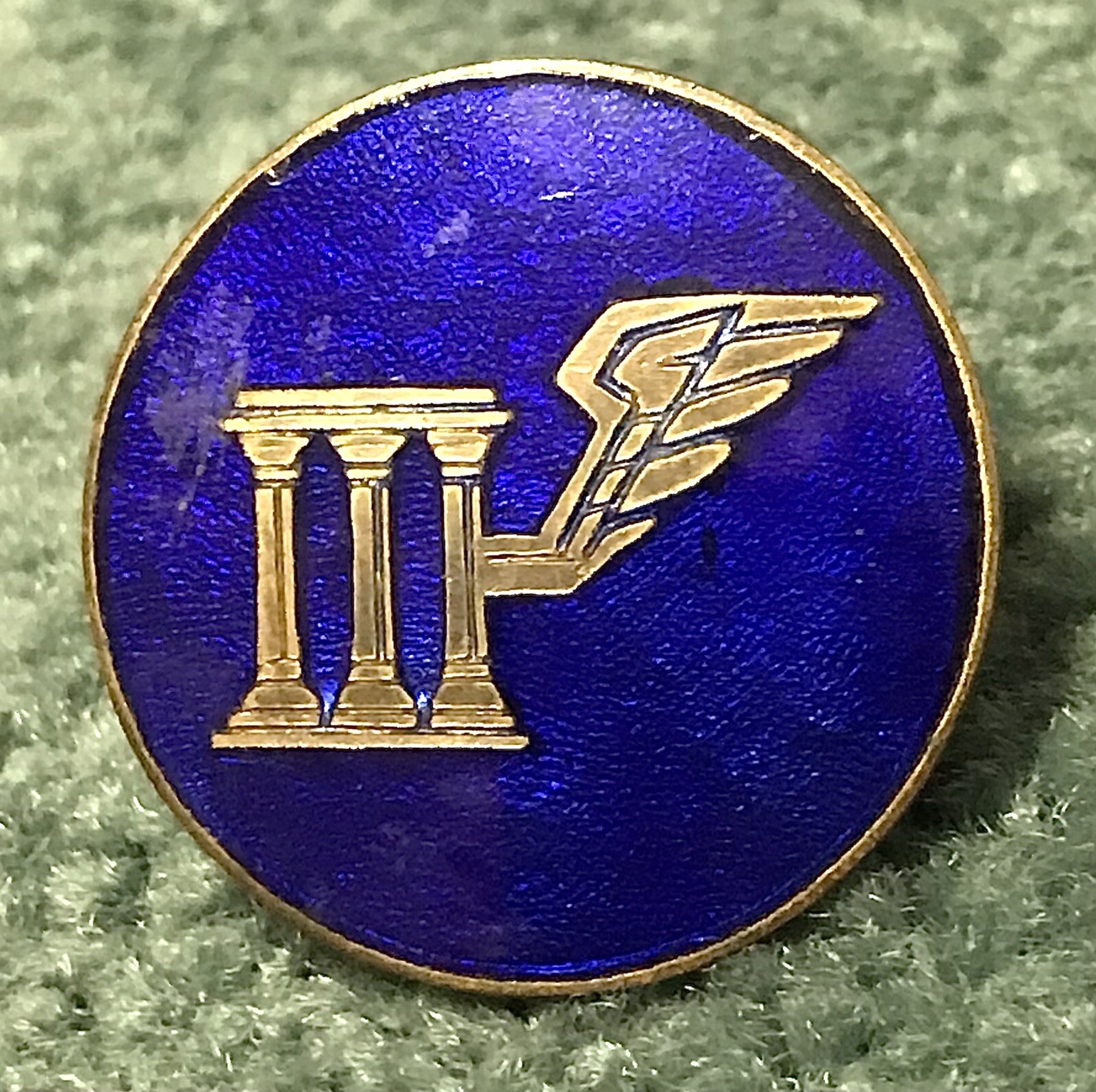 Original WWII Pin Back AAF Army Air Force 3rd Wing DI Pin NS Meyer ...