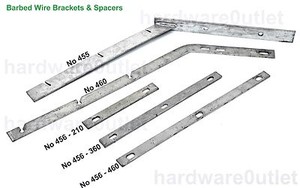 Barbed Wire Fencing Brackets & Spacers For Barbed Wire Razor Wire ...