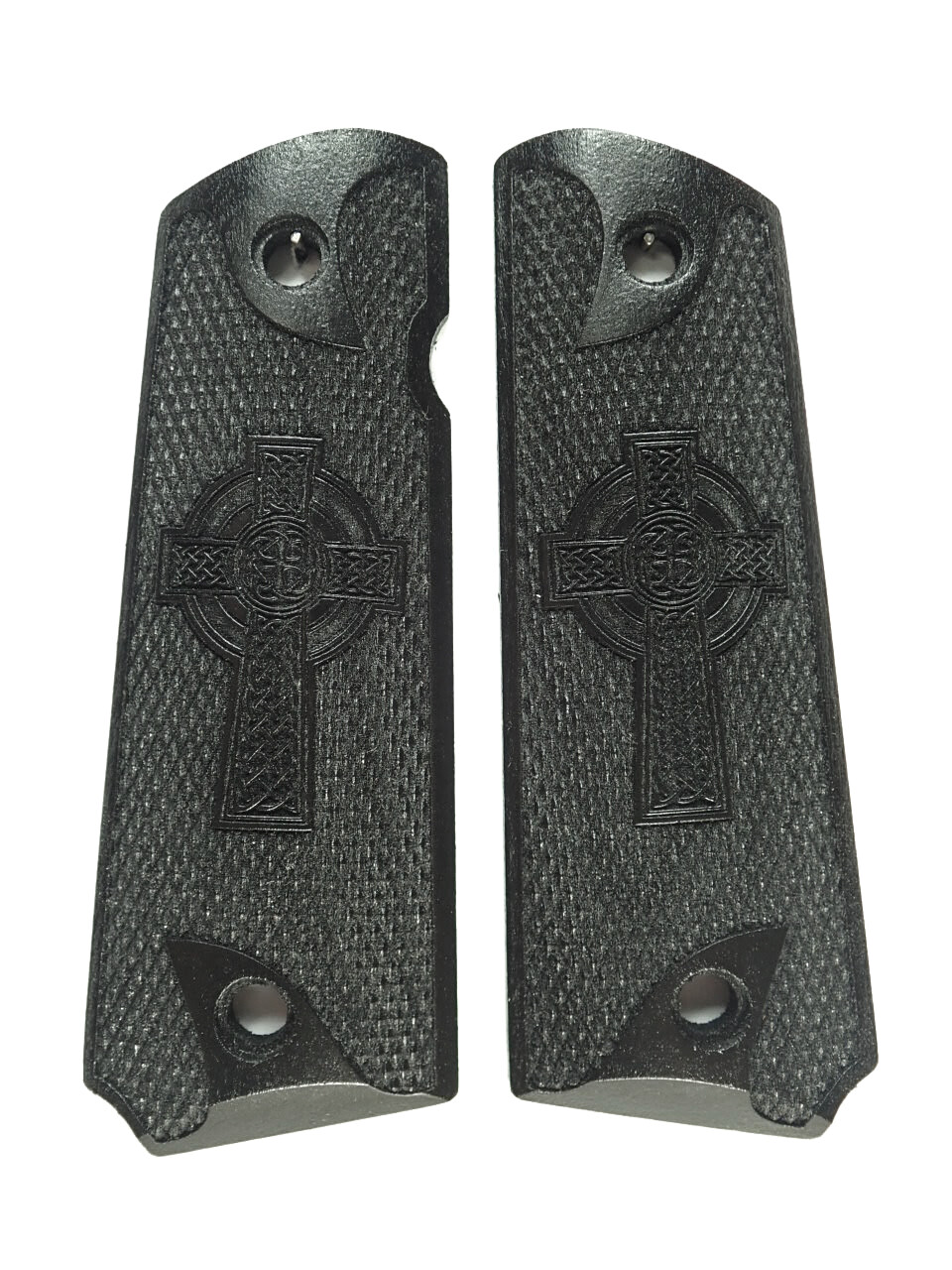 Ebony Celtic Cross #1 1911 Grips (Full Size) X | eBay