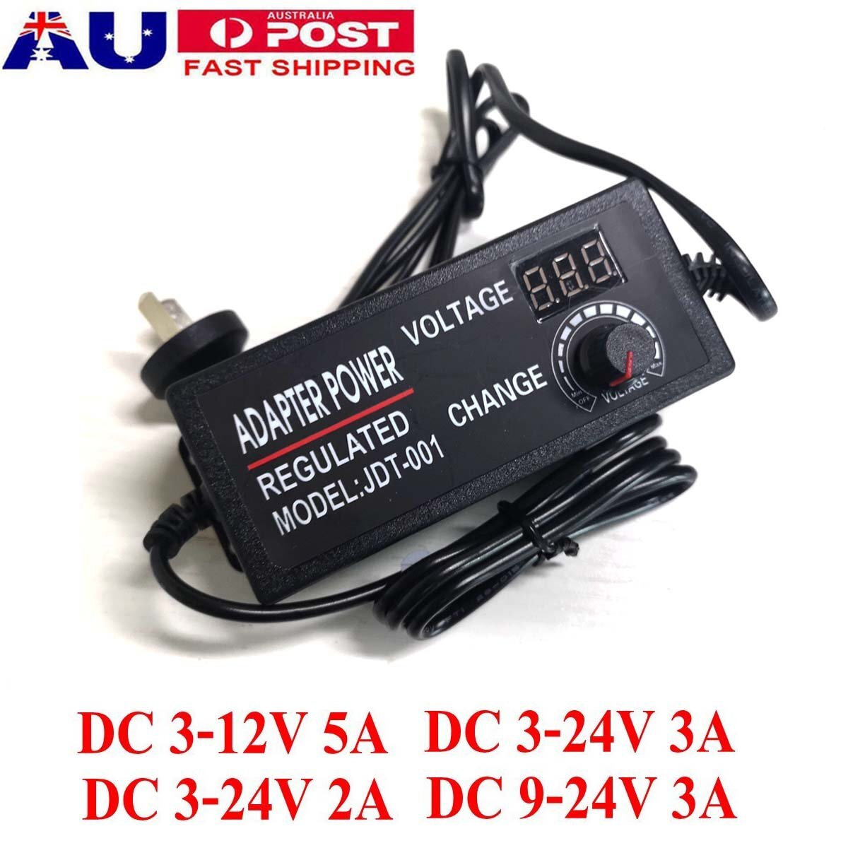 Universal Multi-Voltage Adjustable Power Supply Adapter Charger Switch ...