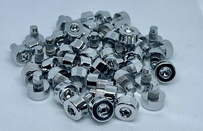 CHROME PLATED PLASTIC WHEEL RIVETS PART# RC-0181-550 HEAD OD .550" QTY ...