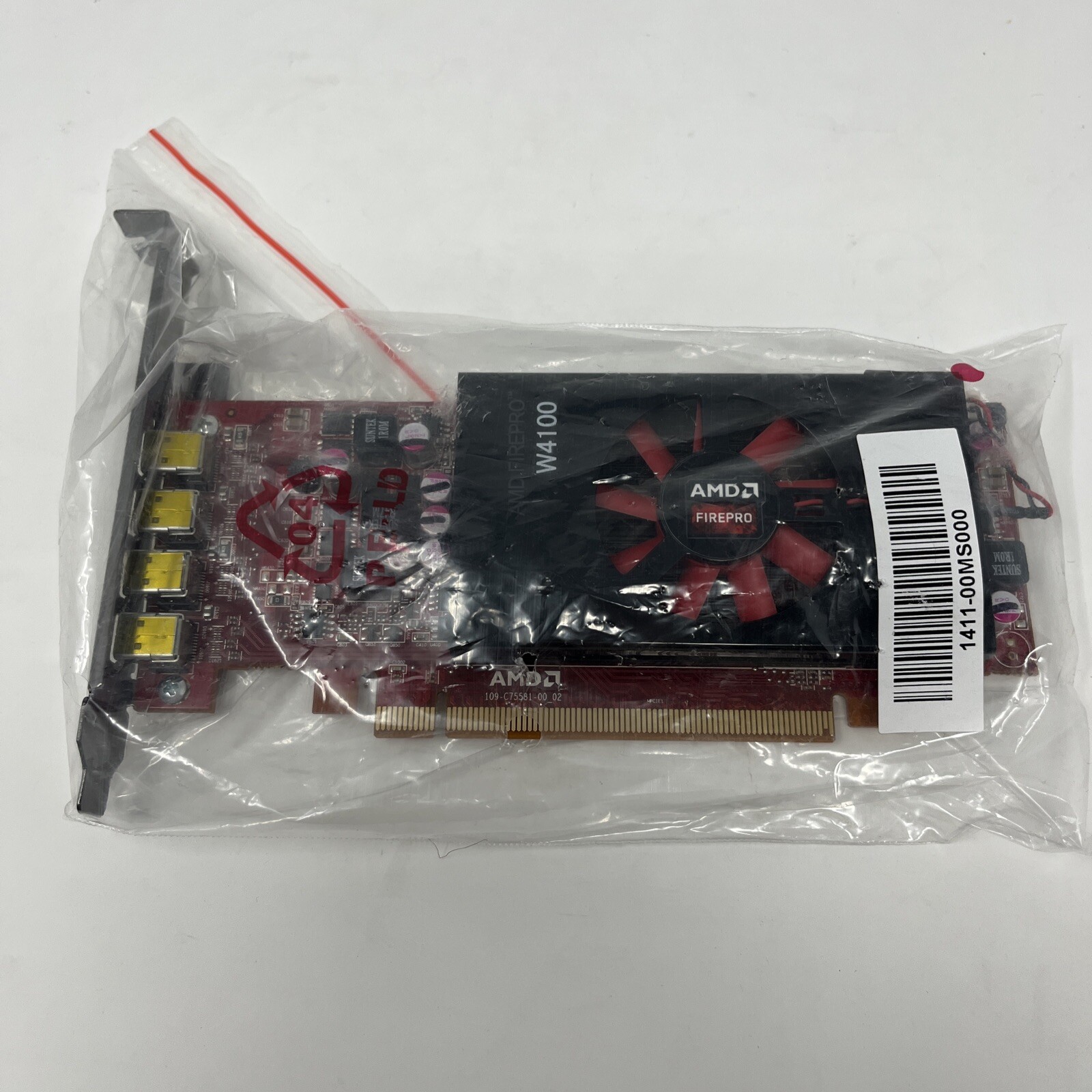 AMD FirePro W4100 2GB GDDR5 Mini DisplayPort x 4 PCI E Graphics Card ...