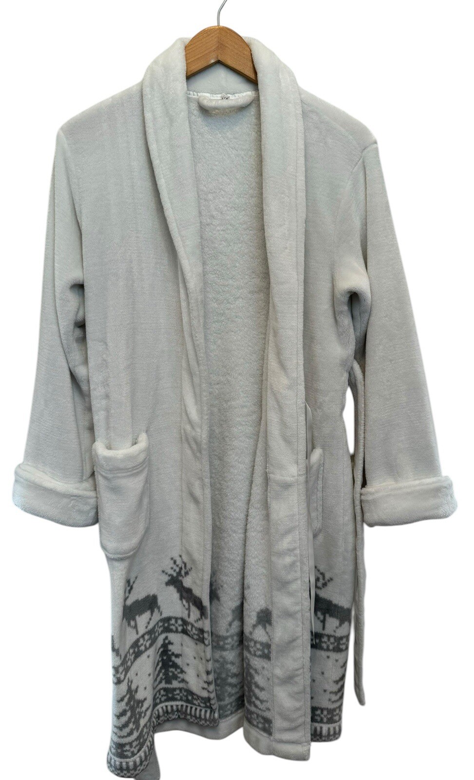 Pottery Barn Robe Fair Isle Plush Size Small Unisex I… - Gem